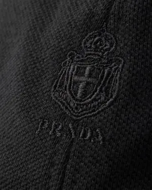 Prada Piqué Baseball Cap - Black