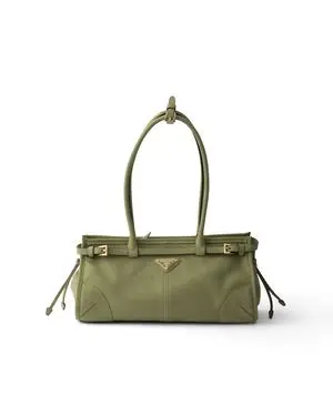 Prada Medium Nubuck Leather Handbag - Agave