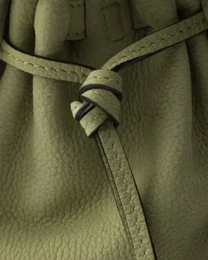 Prada Medium Nubuck Leather Handbag - Agave