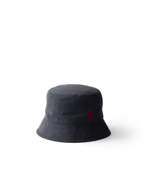 Prada Gabardine Bucket Hat - Navy
