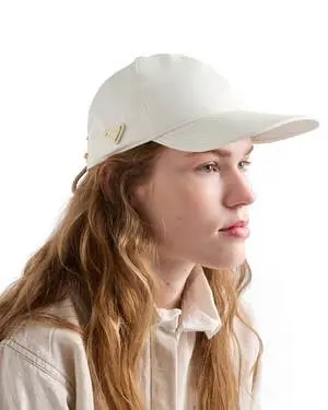 Prada Cotton Baseball Cap With Tie Detail