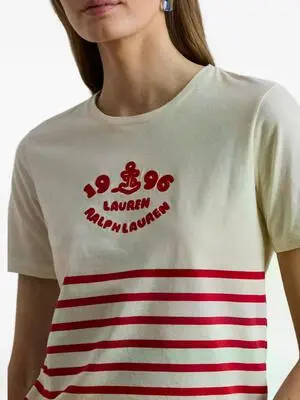 Ralph Lauren Logo-embroidered Striped T-shirt