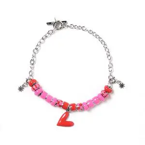 PINNOLE I Love You Charm Bracelet - Red