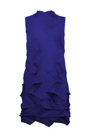 WILD COSMOS Amara Prismatic Pleats Dress