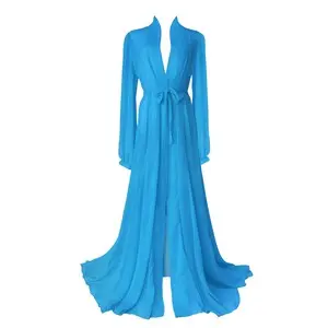 AK ROYALTY RESORTWEAR Alexis Beach Gown - Blue