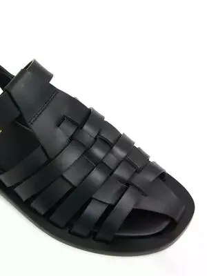 MANSUR GAVRIEL Netta Caged Leather Sandals - Black