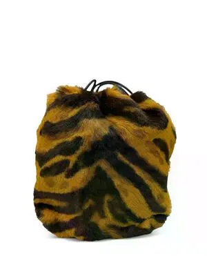 JIL SANDER Tiger-print Bucket Bag