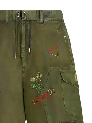 Dsquared2 Embroidered Cargo Shorts