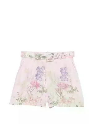 Charo Ruiz Ibiza Floral-print Belted Shorts