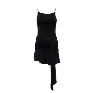 Sélone Aris Draped Open-back Dress