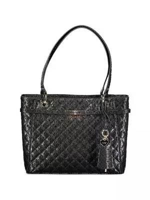 Guess Quilted Tote Bag - Black