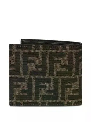 Fendi Ff Logo Bi-fold Wallet - Brown
