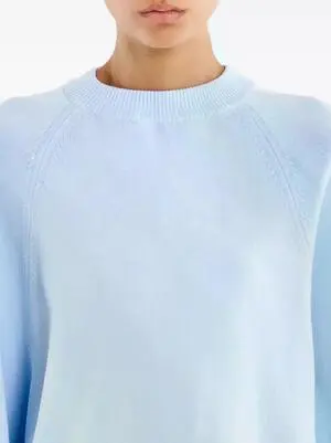 VICOLO Raglan Sleeve Ribbed Trim Sweater