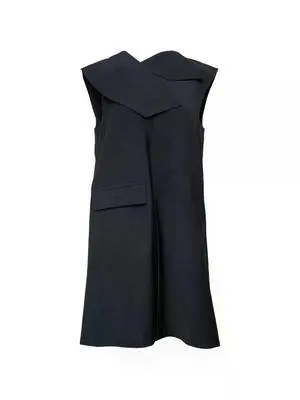 ENFOLD Asymmetric-collar Sleeveless Jacket