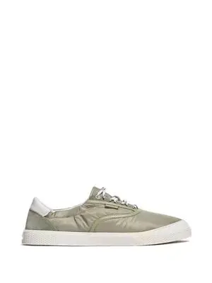 Moncler Panelled Low Top Sneakers - Green