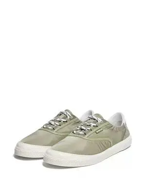 Moncler Panelled Low Top Sneakers - Green