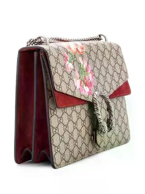 Gucci Dionysus Blooms Print Gg Coated Canvas Medium Shoulder Bag - Brown