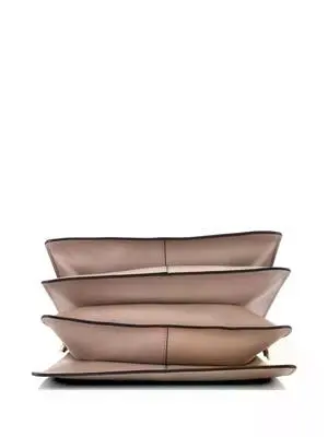 Chloé Faye Leather And Suede Medium Shoulder Bag - Neutrals