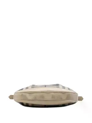 Burberry Smoked Check Coated Canvas Brooklyn Hobo Bag - Neutrals