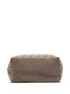 Fendi Large Zucca Cashmere Shopper Tote Bag - Brown
