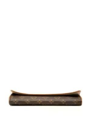 LOUIS VUITTON 1999 Monogram Pochette Twin Gm Crossbody Bag - Brown