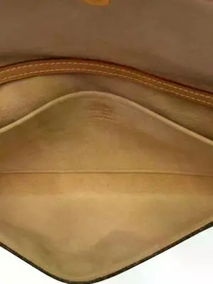 LOUIS VUITTON 1999 Monogram Pochette Twin Gm Crossbody Bag - Brown