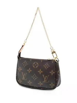 LOUIS VUITTON 2020 Monogram Mini Pochette Accessoires - Brown