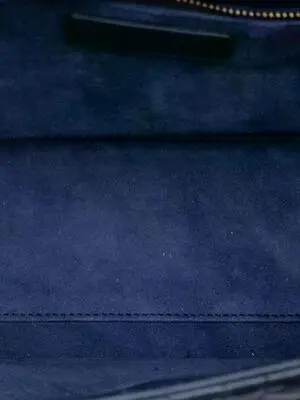 Dior 2019 Large Ultra Matte Calfskin Cannage Lady Satchel - Blue