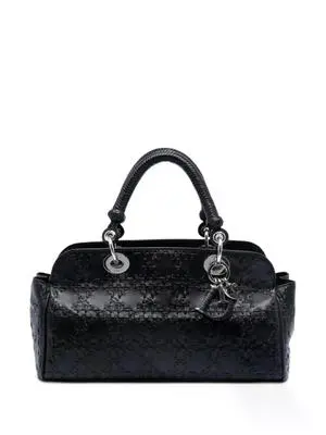 Dior 2007 Stitched Lambskin Cannage Handbag