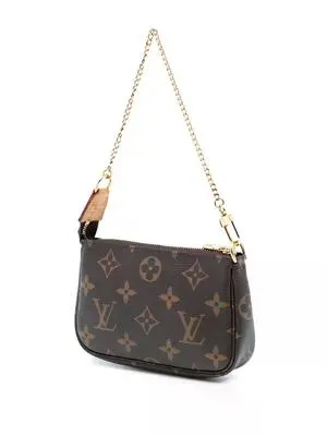 LOUIS VUITTON 2021 Monogram Mini Pochette Accessoires - Brown