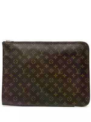 LOUIS VUITTON Monogram Poche Documents Portfolio - Brown