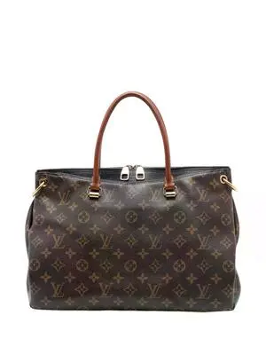 LOUIS VUITTON 2015 Monogram Pallas Mm Satchel - Brown