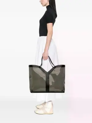 Saint Laurent Maxi Pvc Y Tote Bag