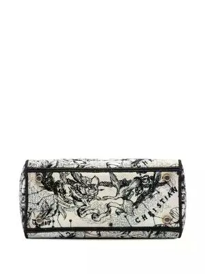 Dior 2021 Medium Zodiac Lady D-lite Satchel - White