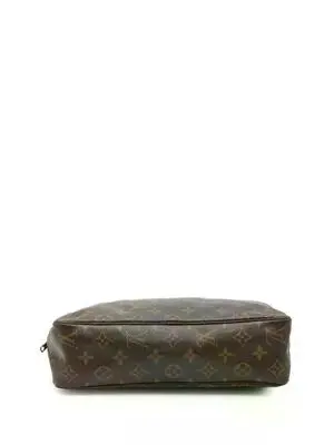 LOUIS VUITTON 1982 Monogram Trousse Toilette 28 Clutch - Brown