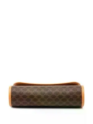 Celine 1999 Macadam Coated Canvas Clutch Bag - Brown