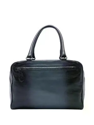 Bottega Veneta 2012-2026 Medium Goatskin Madras Sfumato Brera Handbag - Blue