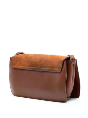 Chloé Small Suede And Calfskin Faye Crossbody Bag - Brown