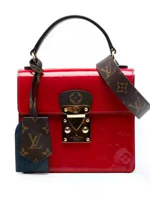 LOUIS VUITTON 2019 Monogram Vernis Spring Street Satchel - Red