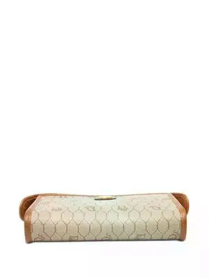 Dior 20th Century Honeycomb Coated Canvas Pouch