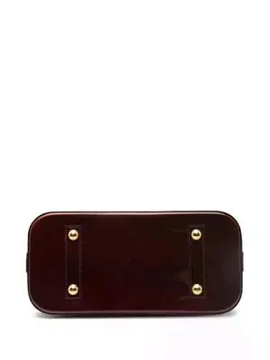 LOUIS VUITTON Monogram Vernis Alma Pm Handbag - Red