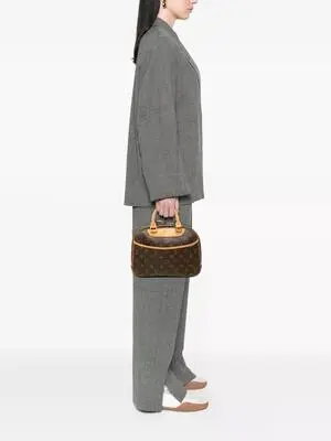 LOUIS VUITTON 2004 Monogram Trouville Handbag - Brown