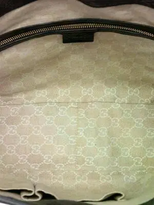 Gucci Calfskin Bamboo Diana Satchel - Black