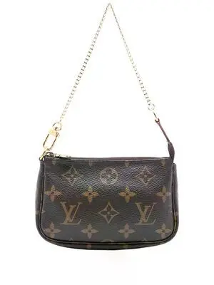 LOUIS VUITTON 2020 Monogram Mini Pochette Accessoires - Brown
