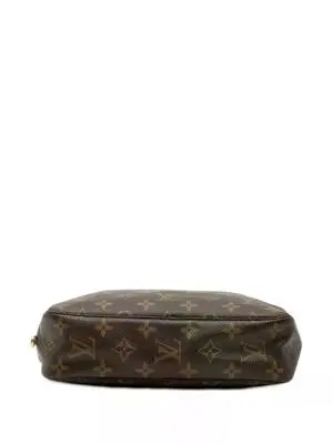 LOUIS VUITTON 1985 Monogram Trousse Toilette 23 Clutch - Brown