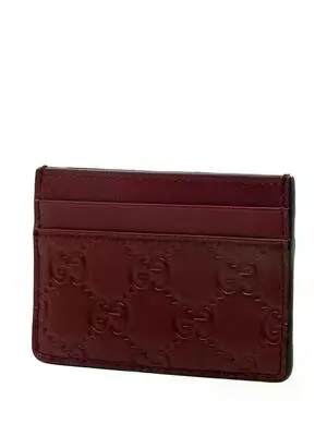Gucci 2000-2015 Guccissima Card Holder - Red