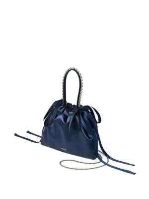 JIMMY CHOO Mini Crystal Drawstring Top-handle Shoulder Bag