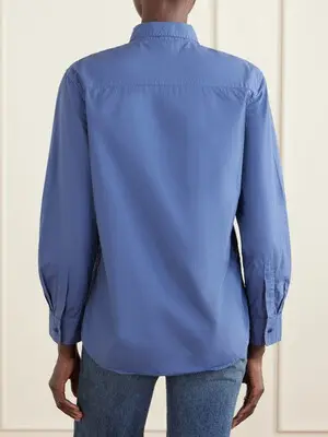 NILI LOTAN Raphael Cotton-poplin Shirt