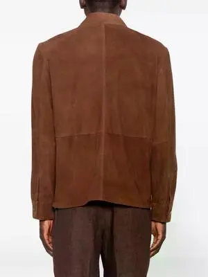 PAOLO PECORA Suede Multi-pocket Coat
