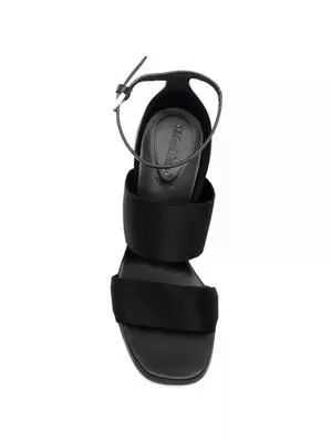Max Mara Ankle Strap Sandals With Block Heel